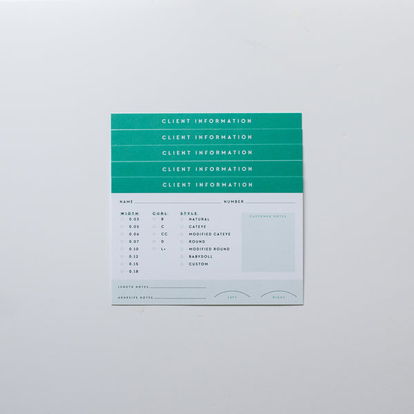 Client Information Cards | Set of 50